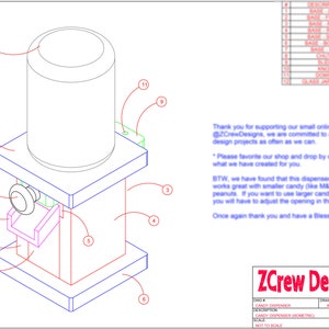 Candy Dispenser Plans (digital File Only) - Etsy