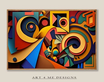 Printable Cubism Art - Etsy