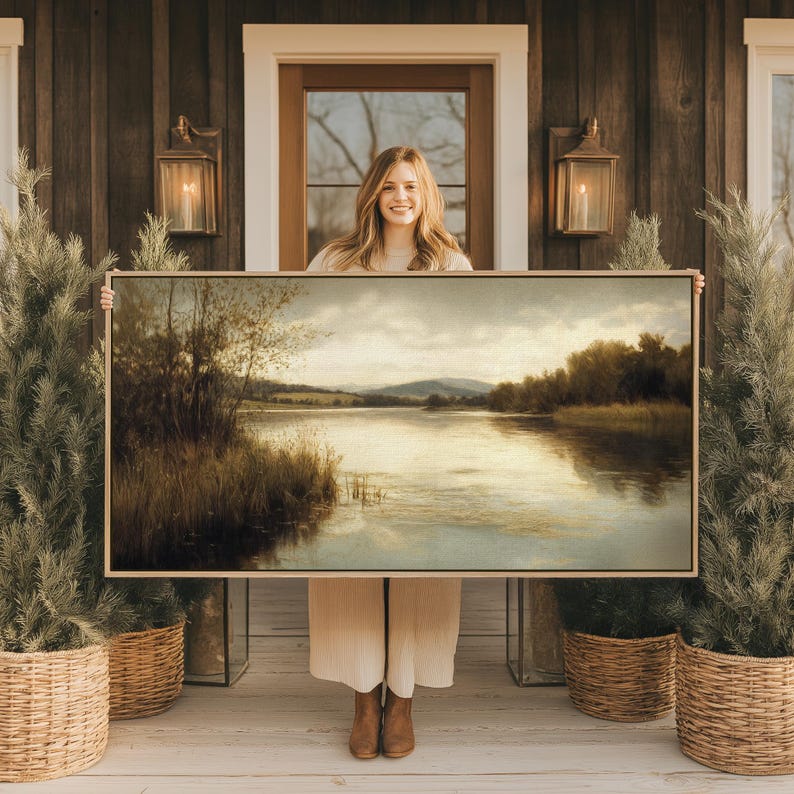 Large Landscape Wall Art Horizontal Canvas Print: Nature Inspired ...