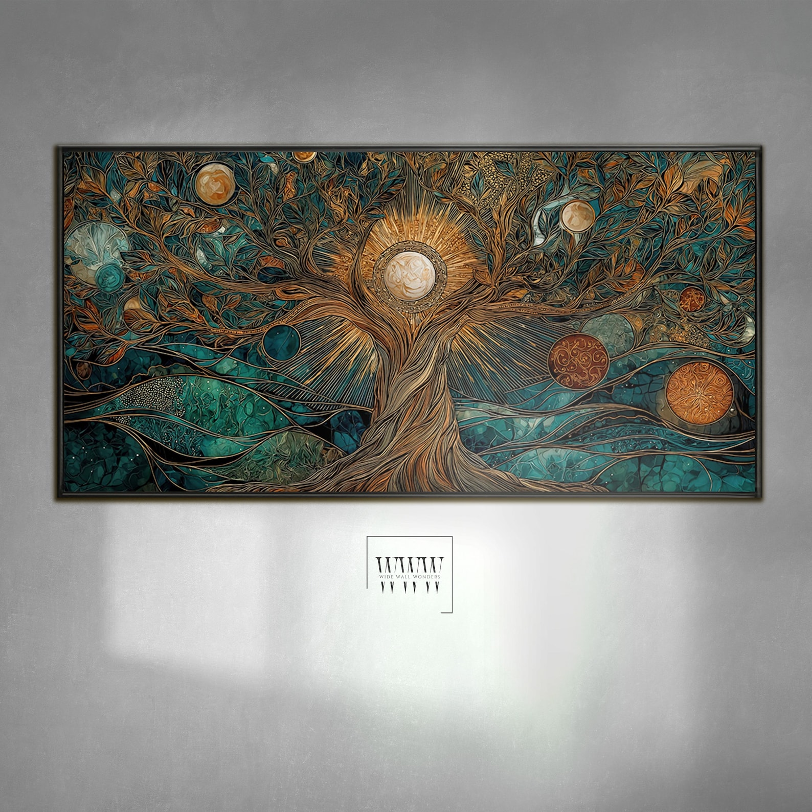 Celestial Tree of Life Large Print, Oversized Mystical Cosmic Wall Art ...
