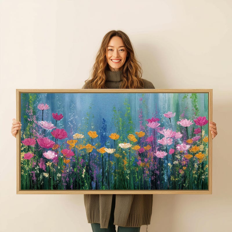 Large Floral Art - Etsy