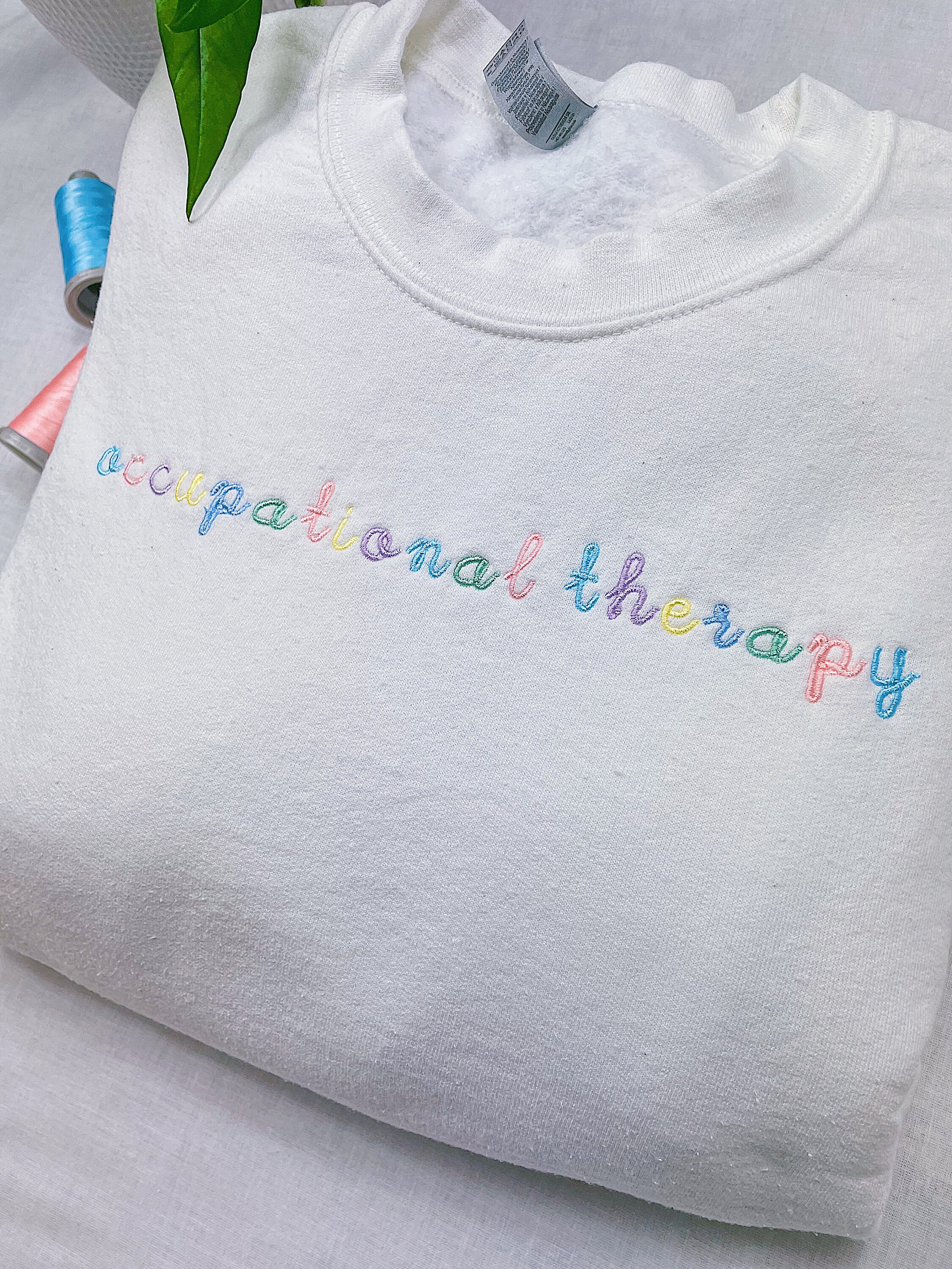 Embroidered Occupational Therapy Sweatshirt - Etsy