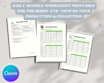 Dental Daily Huddle Template - Etsy