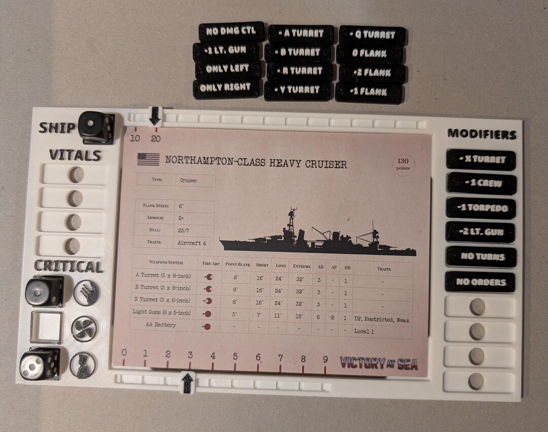 Victory at Sea Dashboard / Tracker - Etsy