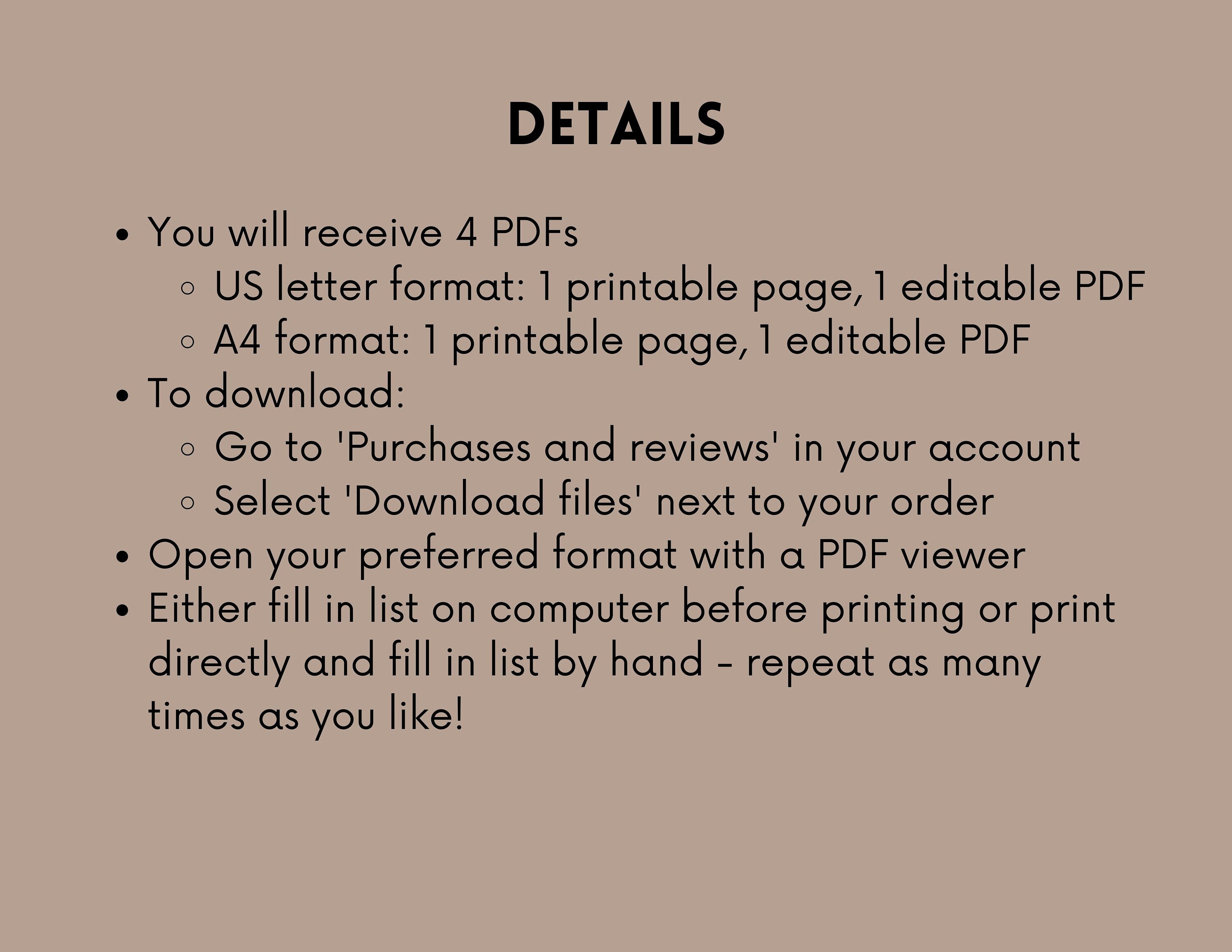 EDITABLE Ultimate Interactive To-do Lists Printable Editable US Letter ...