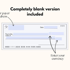 Printable Manifestation Check Templates: Law of Attraction (editable ...