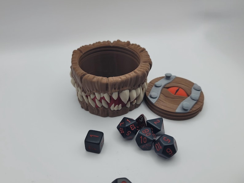 Mimic Themed Dice Box - Dungeons and Dragons Dice Holder - Etsy