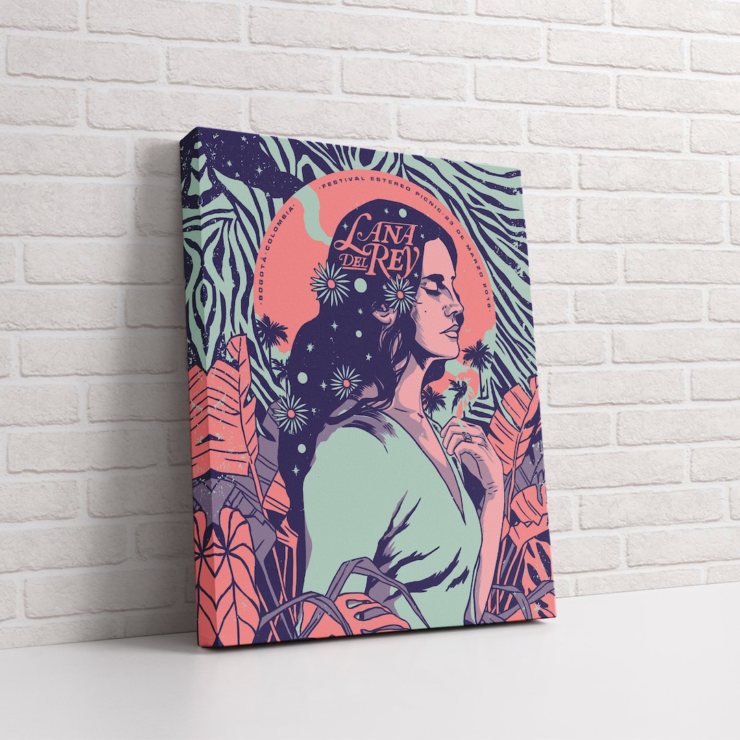 Lana Del Rey Canvas, LDR Poster, Lana Del Rey Living Room Poster, Room ...