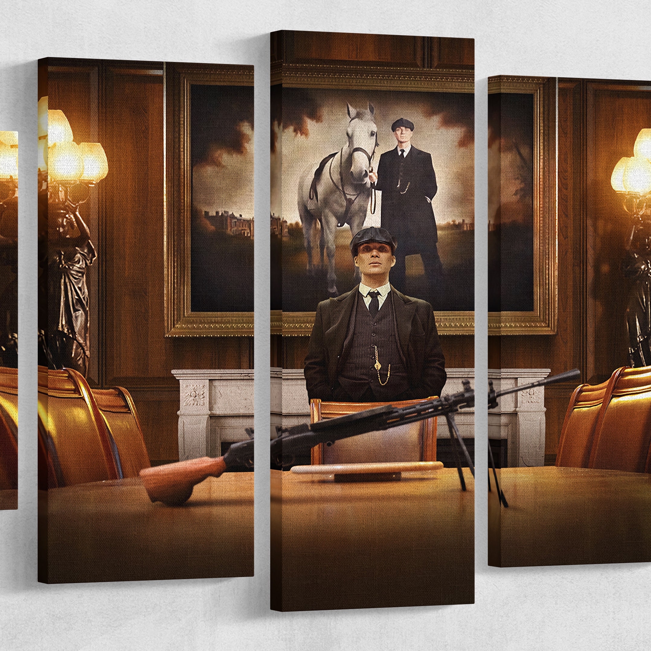 Peaky Blinders Canvas Wall Art, Peaky Blinders 5 Pieces Canvas, Peaky ...