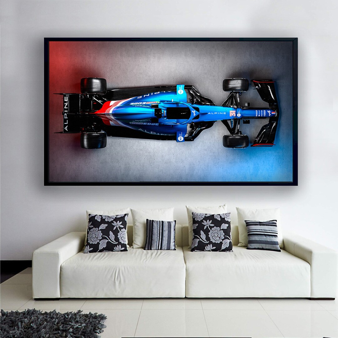Alpine Renault F1 Team Canvas Wall Art, Alpine A521 Poster, Alpine ...