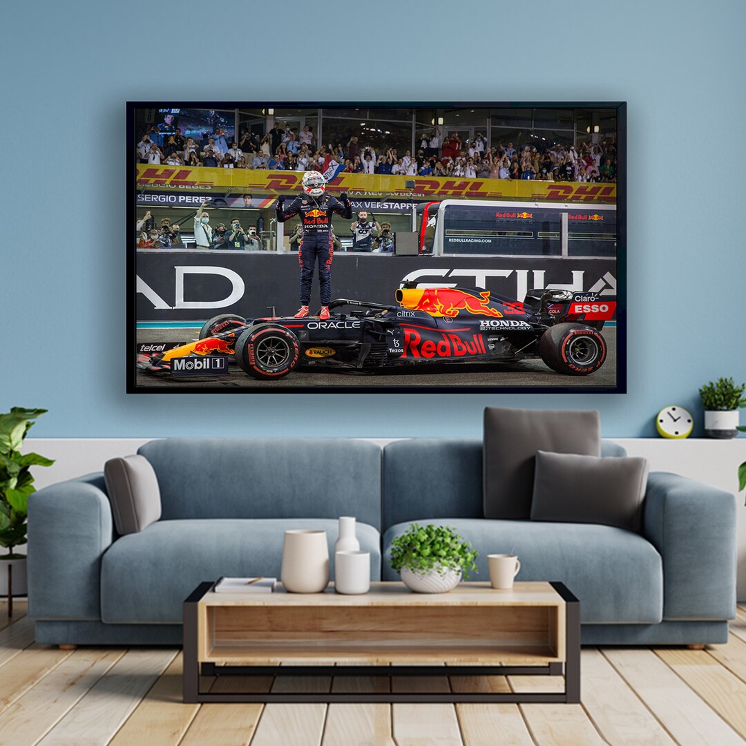 Max Verstappen F1 Poster Print Max Verstappen Canvas, Formula One F1 ...