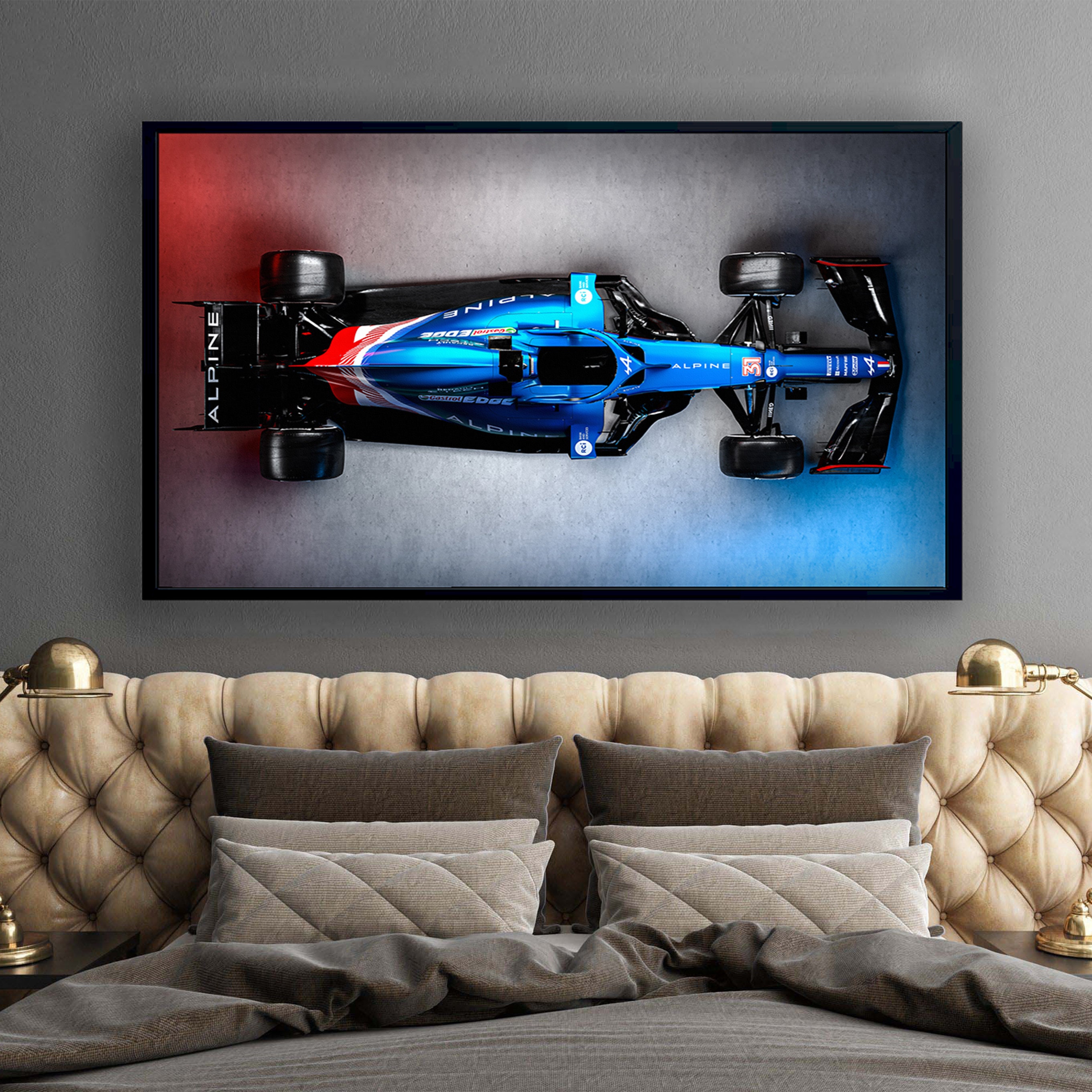 Alpine Renault F1 Team Canvas Wall Art, Alpine A521 Poster, Alpine ...
