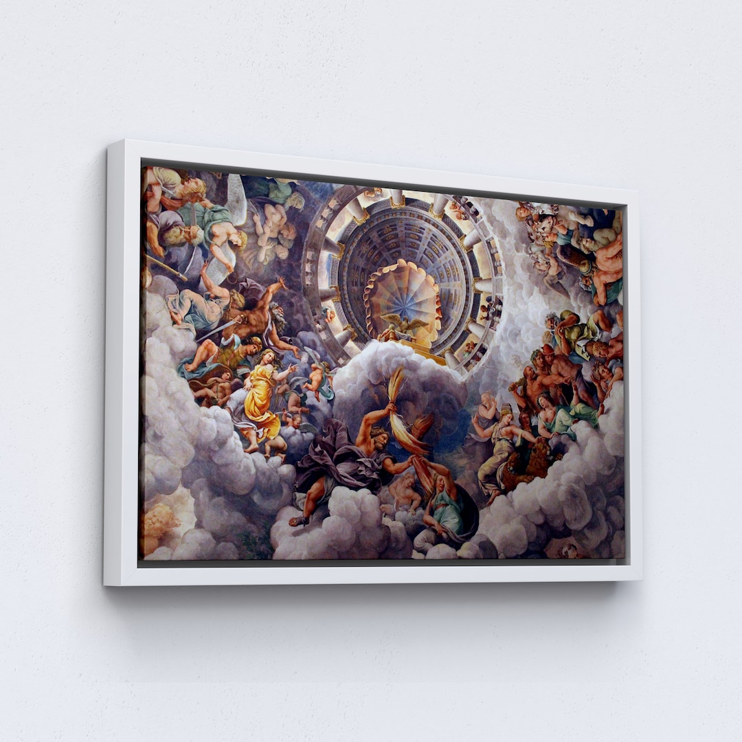 The Fall of the Giants Canvas, Mythology Wall Decor, Renaissance Decor ...