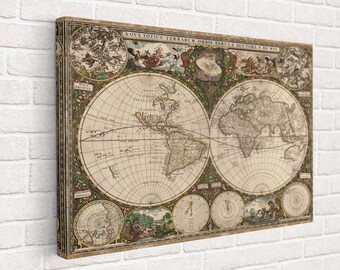Old World Map 1660 - Etsy