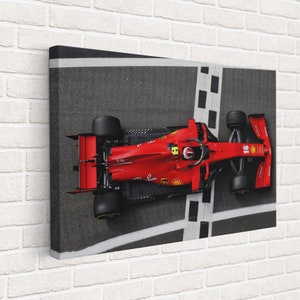 F1 Poster, F1 Canvas, Ferrari F1 Wall Art, Ferrari F1 Canvas, Ferrari ...