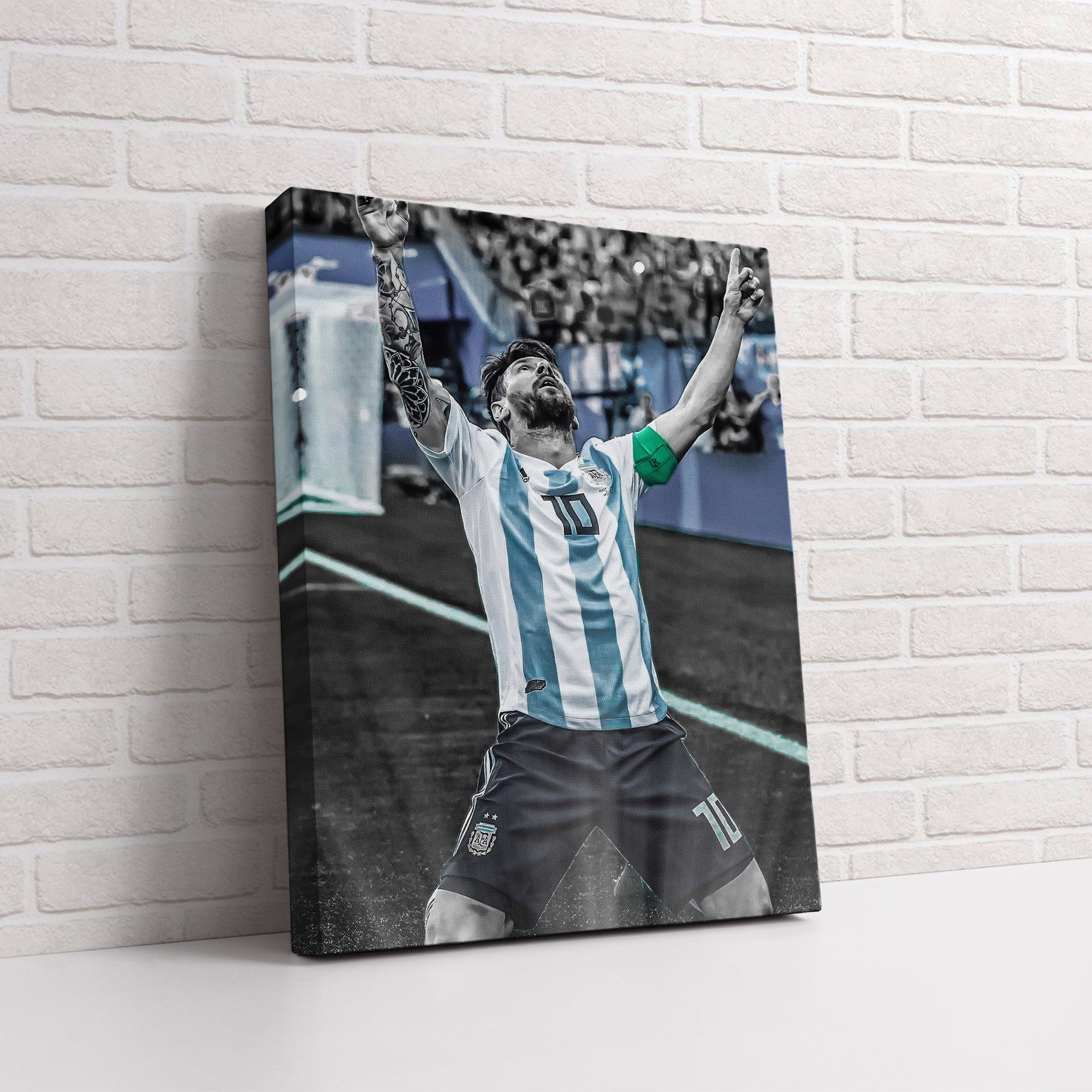 Lionel Messi Argentina National Team Poster, Canvas Wall Art, Legend ...