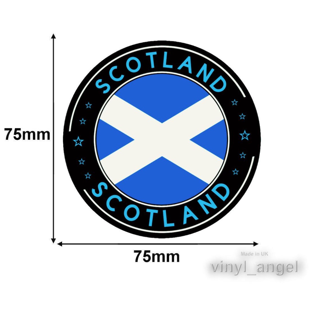 2pcs SCOTLAND Scottish Flag Vinyl Car Sticker 75x75mm WATERPROOF #2040 ...