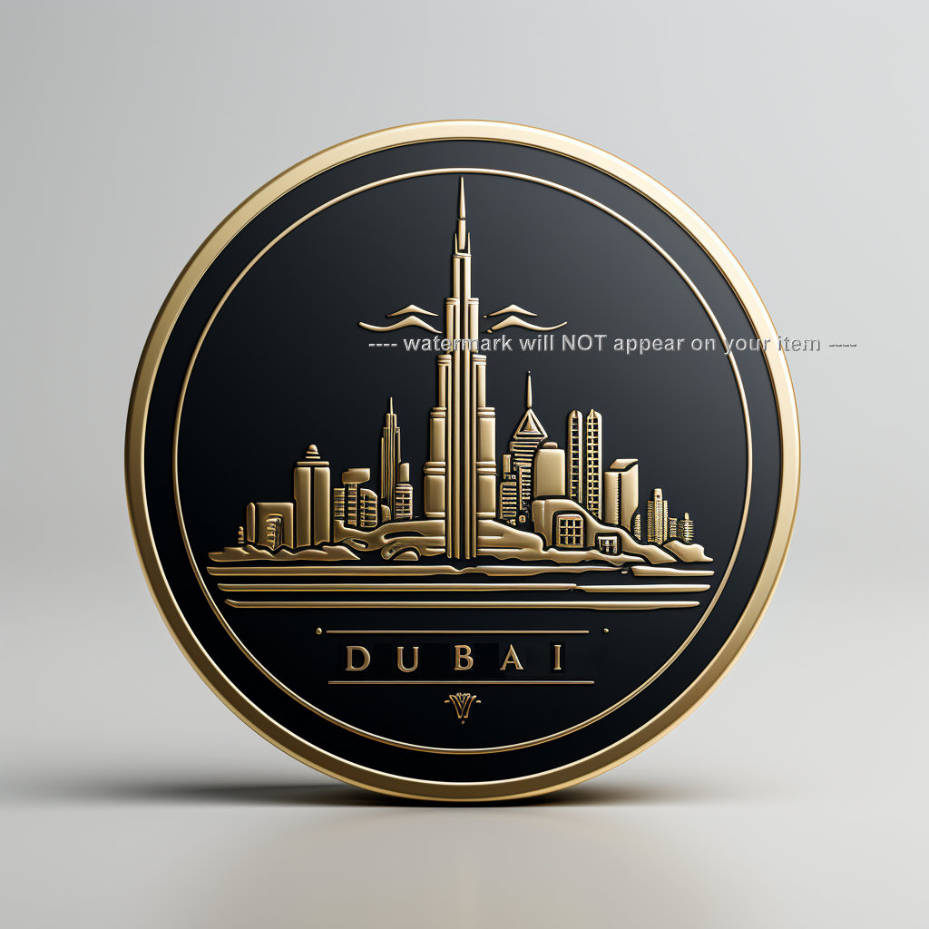 Dubai United Arab Emirates Travel Car Bumper Round Vinyl Sticker or ...