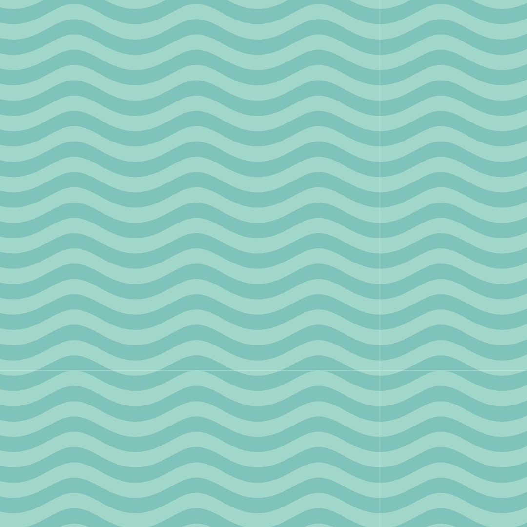 Teal Waves Vector Pattern - Instant Digital Download - Etsy