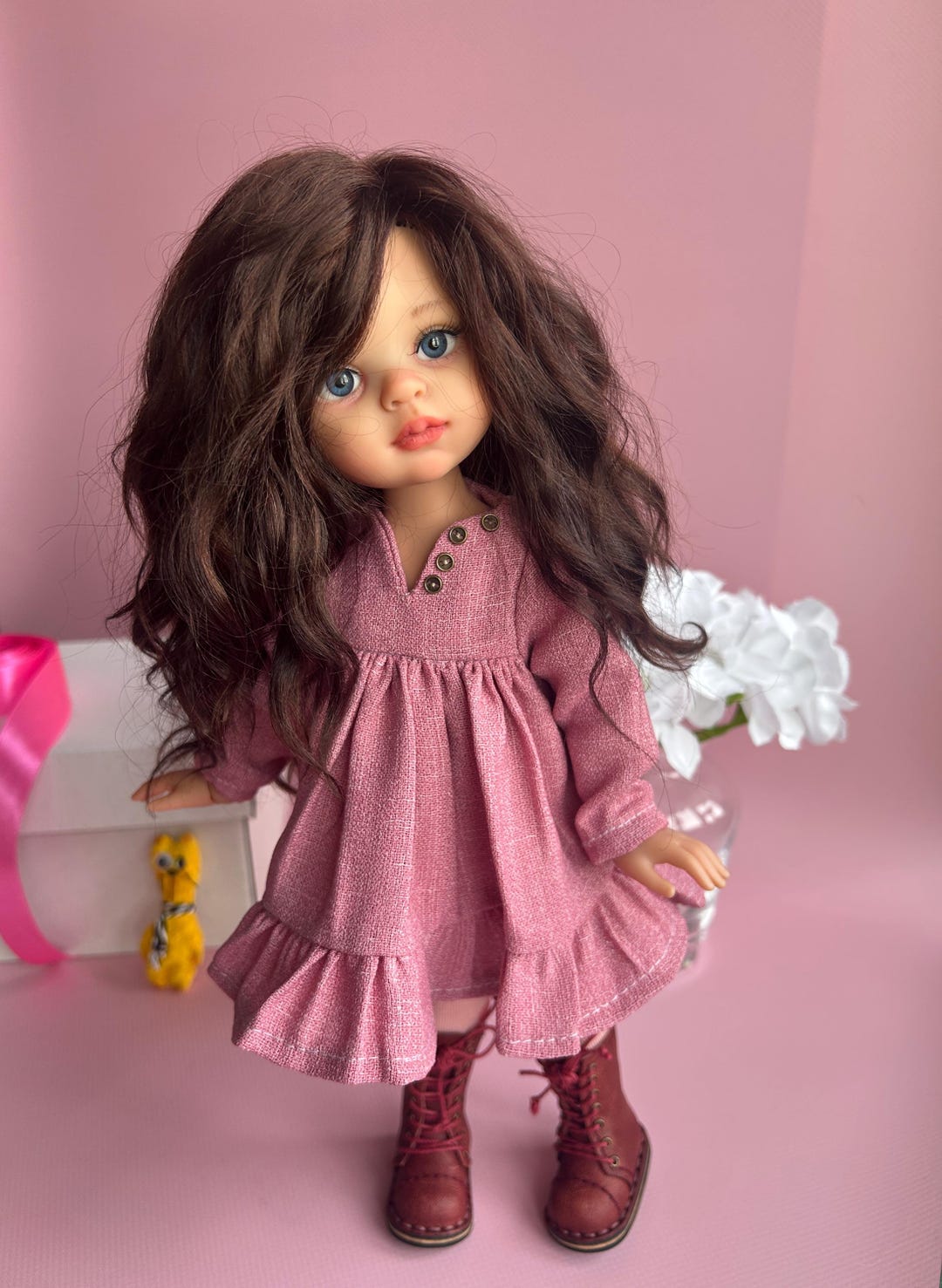 Paola Reina Doll, Custom Ooak, Angora Mohair Hair, Articulated Body ...