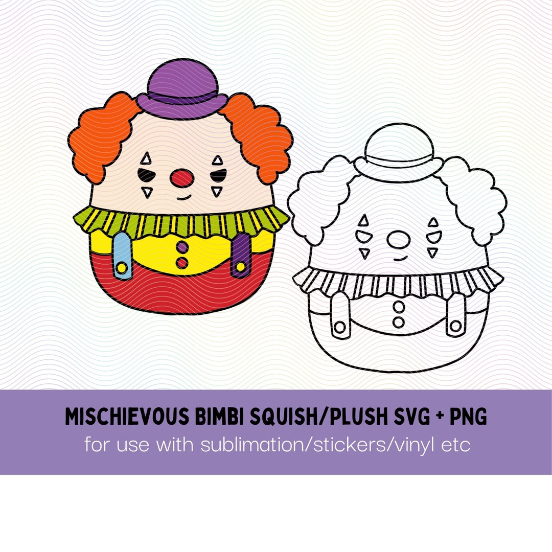 Mischievous Bimbi Select Series Squish Plush Sticker Art Sublimation ...