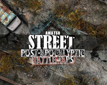 Postapocalyptic City Street Battle Map Fallout for Roll20 | Random ...