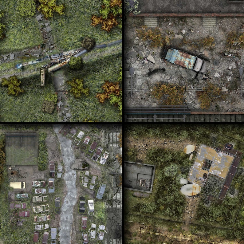 40+ Post-apocalyptic RPG Battlemaps for Virtual Roleplaying | Fallout ...