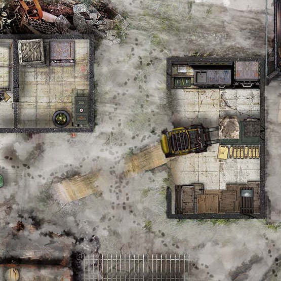 Post-apo Looters Camp: Fallout Battlemap | Dnd Wasteland Workshop ...