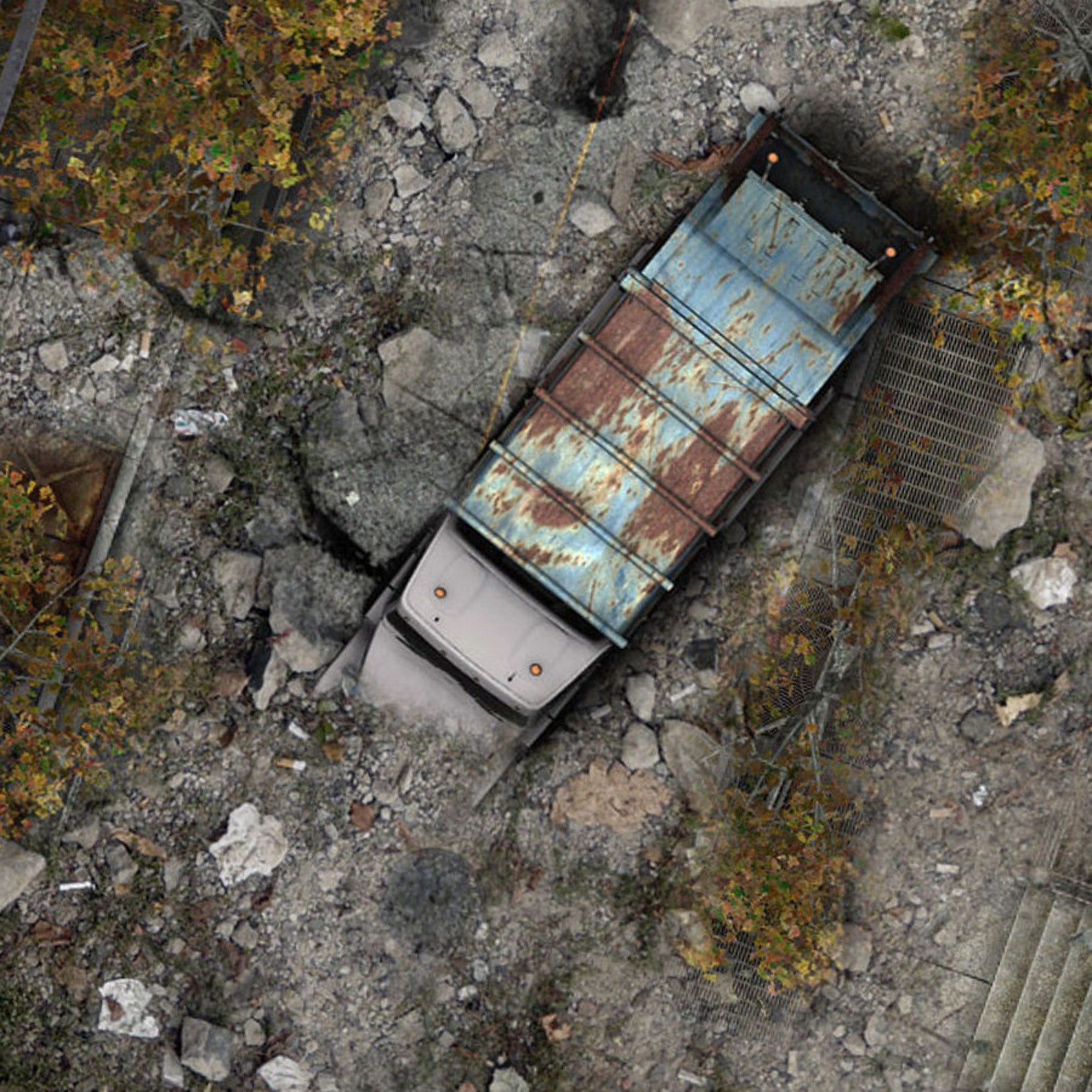 Postapocalyptic City Street Battle Map Fallout for Roll20 | Random ...