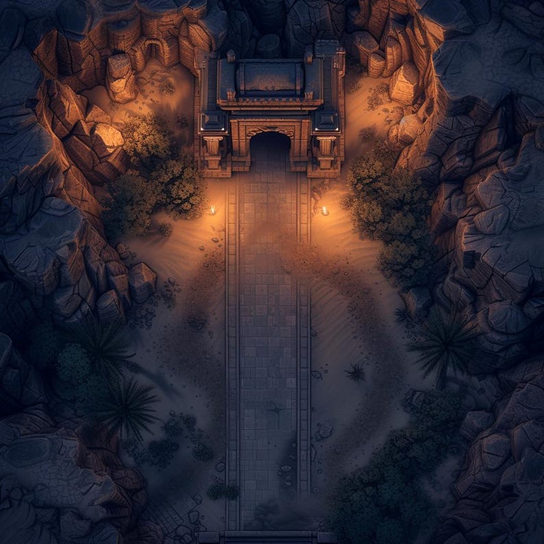 Castle Battle Map Dnd 5e, Fortress Outpost Checkpoint Rpg Battlemap ...