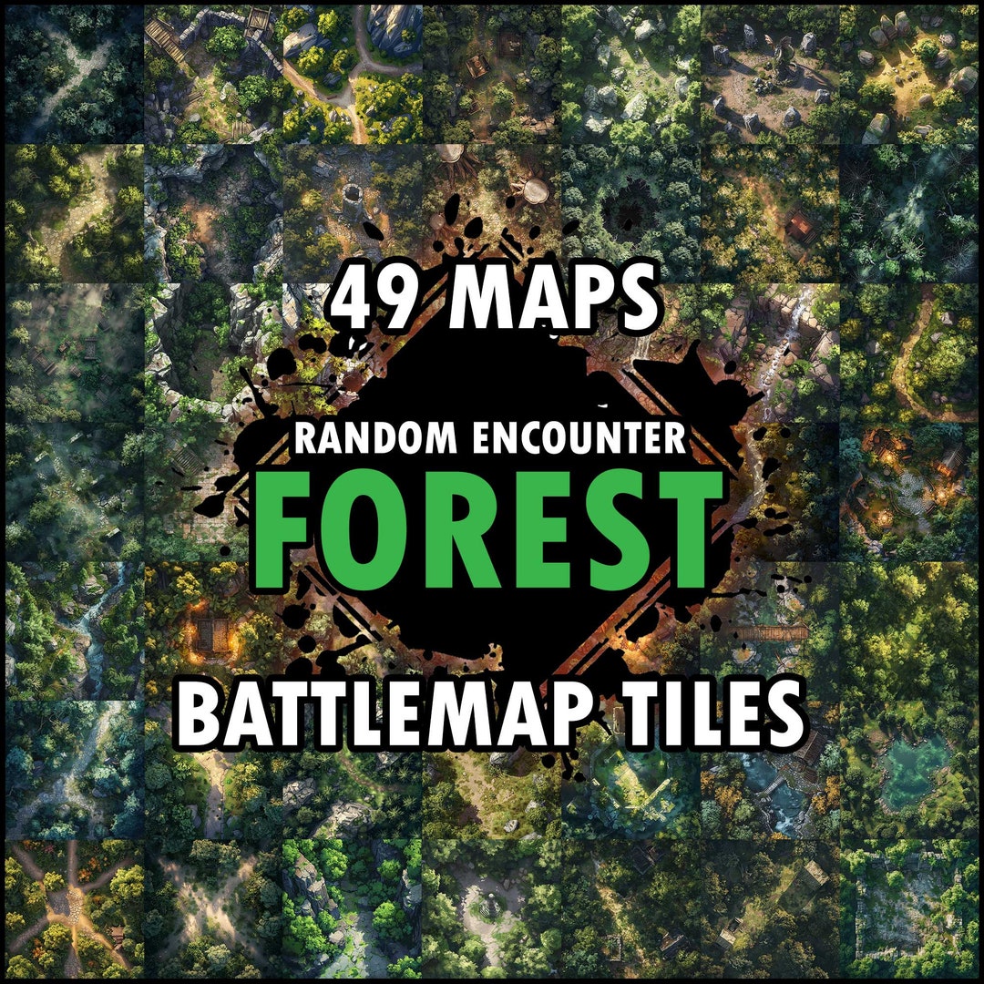 49 Dnd Digital Modular Terrain Tiles Forest Battle Maps | Digital ...