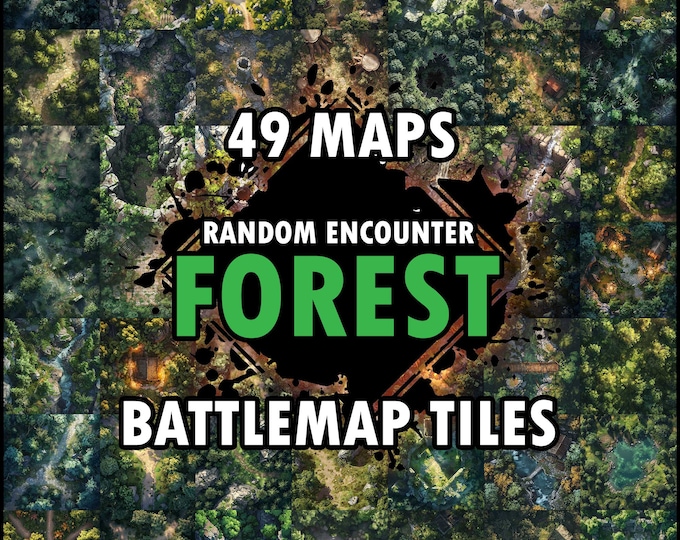 Forest Clearing Battle Map, Dnd Battle Map, D&D, Battlemap, Dungeons ...