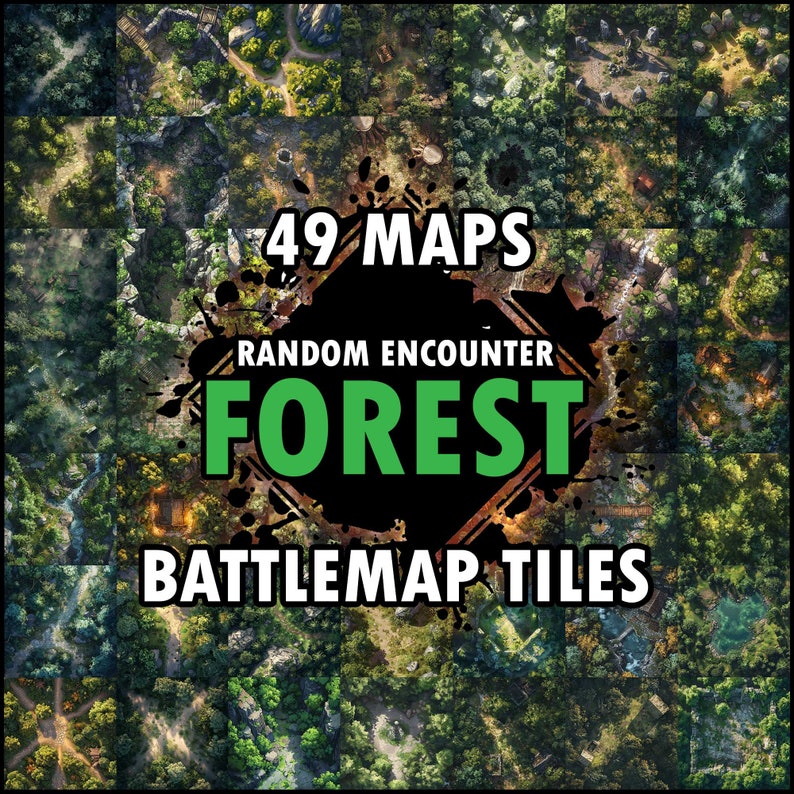 49 Dnd Digital Modular Terrain Tiles Forest Battle Maps | Digital ...
