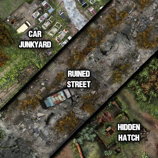 10 Post-apocalyptic RPG Maps Modern Dnd Random Encounters Battlemaps ...