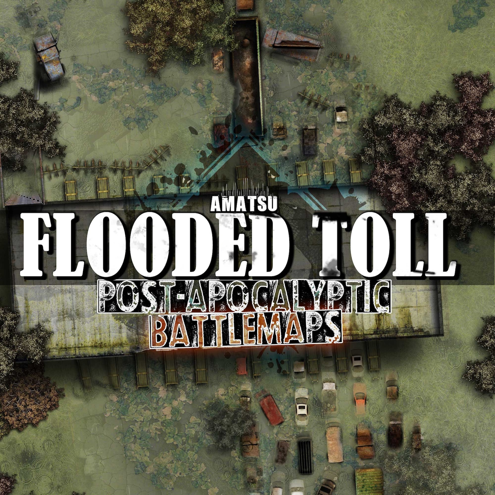 Post-apocalyptic Flooded Toll Battlemap | Fallout D20 Dnd Rpg Map ...