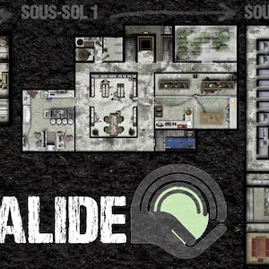 Fallout Vault Battle Maps | Post-apocalyptic Setting Battlemap, Sci-fi ...
