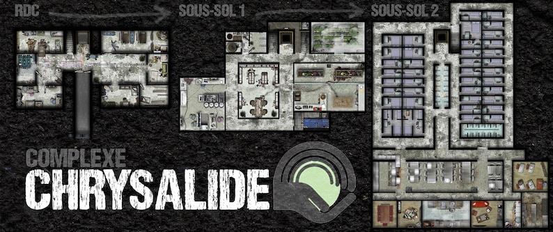 Fallout Vault Battle Maps | Post-apocalyptic Setting Battlemap, Sci-fi ...