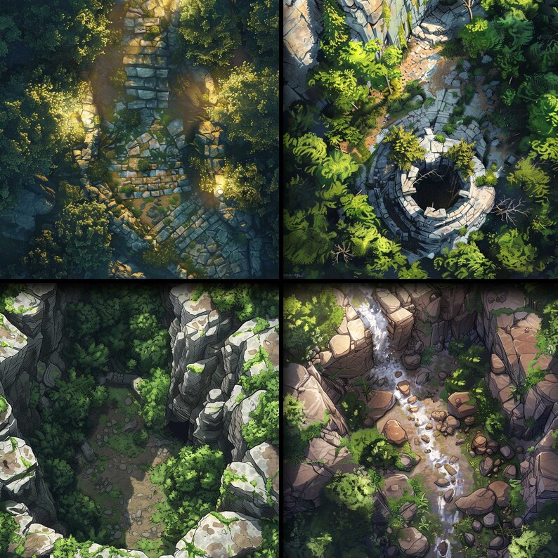 49 Dnd Digital Modular Terrain Tiles Forest Battle Maps | Digital ...