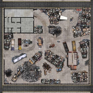 Modern Landfill Battlemap Junkyard | Playing With Battle Maps, Wargame ...
