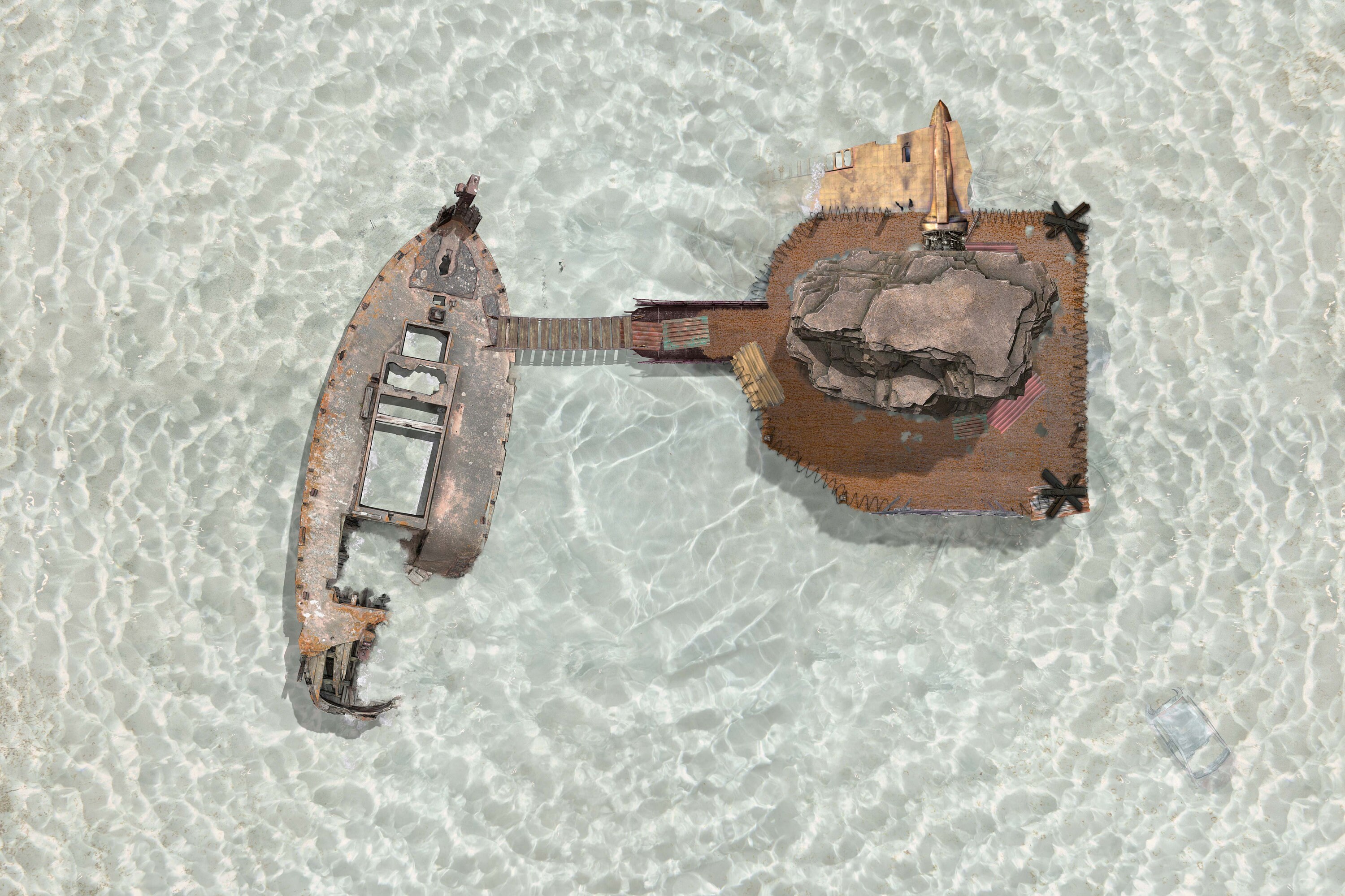 Wasteland Desert Rock's Lair Battle Map | Random Encounter Checkpoint ...