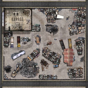 Modern Landfill Battlemap Junkyard | Playing With Battle Maps, Wargame ...