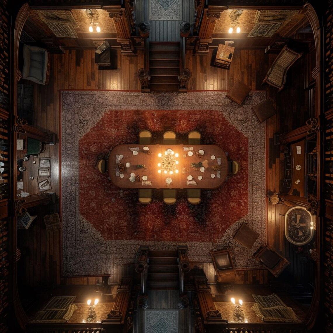 40 Modern Dnd Noir Battle Map | Cthulhu for Tabletop VTT RPG Night ...