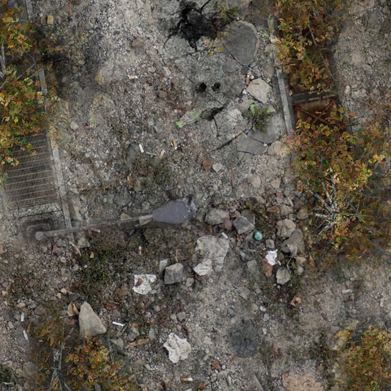 Postapocalyptic City Street Battle Map Fallout for Roll20 | Random ...