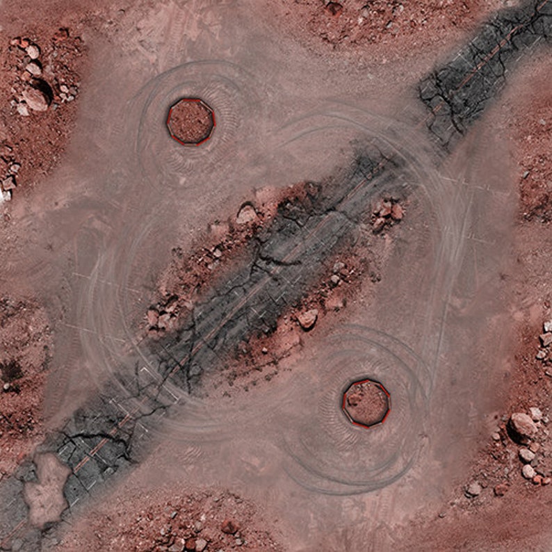 Gaslands Road Tabletop Terrain Map, Desert Race | Car Wars, Gasland ...