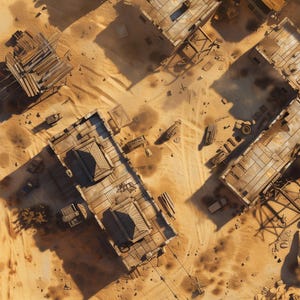 30+ Wasteland Battle Maps, Post-apocalyptic Rpg Desert Map, Ruined City ...