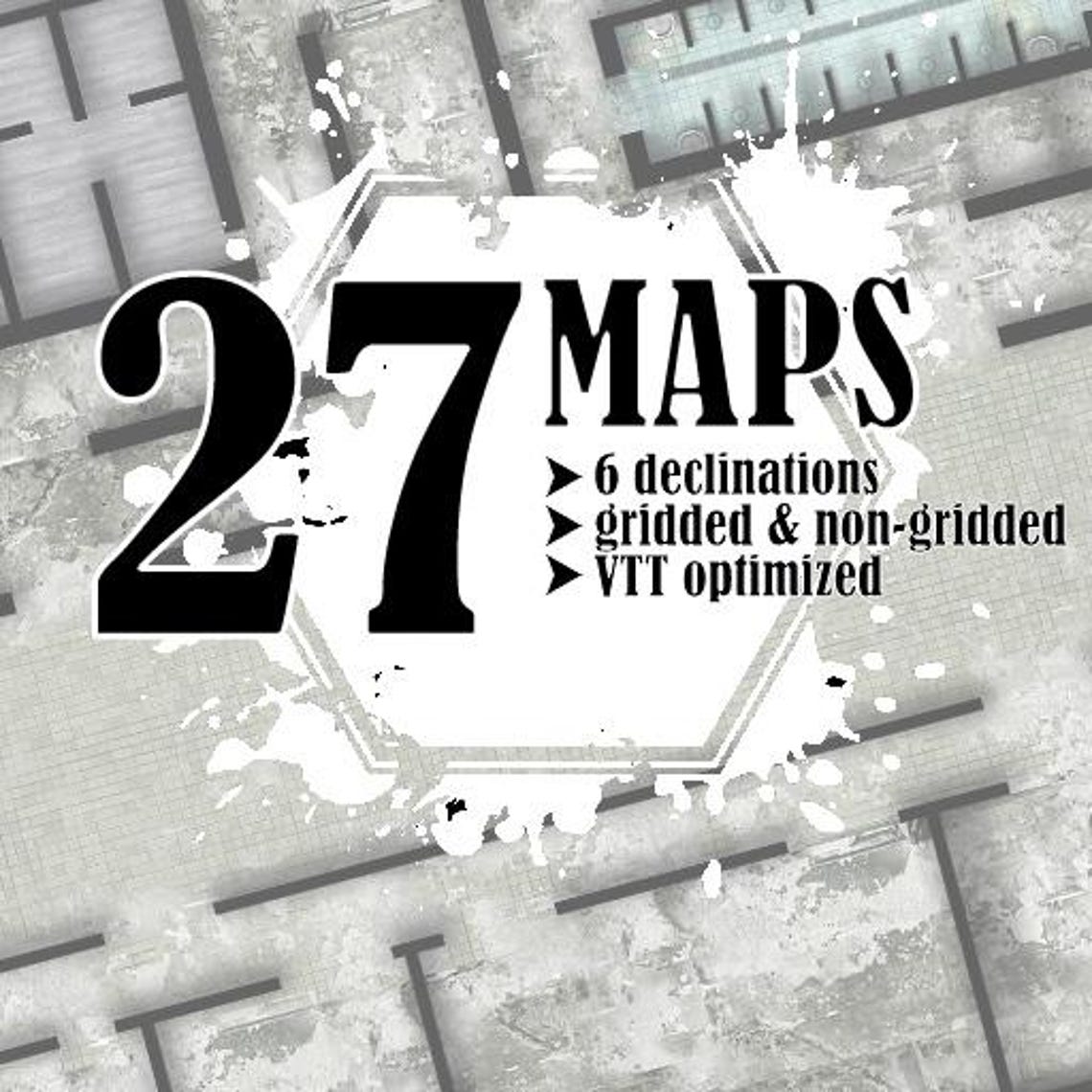 Fallout Vault Battle Maps | Post-apocalyptic Setting Battlemap, Sci-fi ...