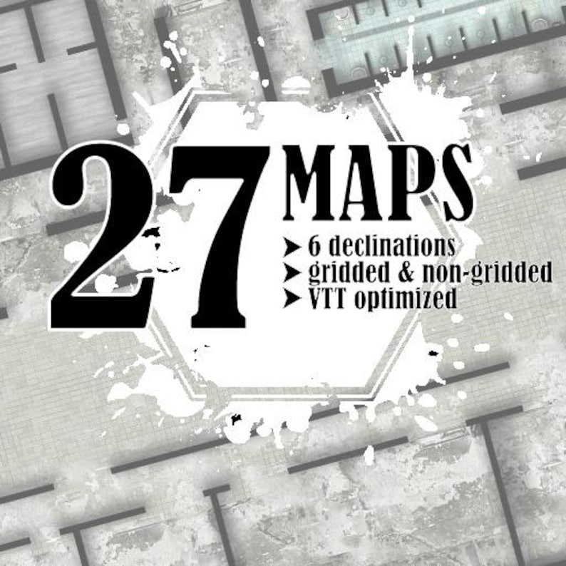 Fallout Vault Battle Maps | Post-apocalyptic Setting Battlemap, Sci-fi ...