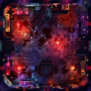 40 Modern Dnd Noir Battle Map | Cthulhu for Tabletop VTT RPG Night ...