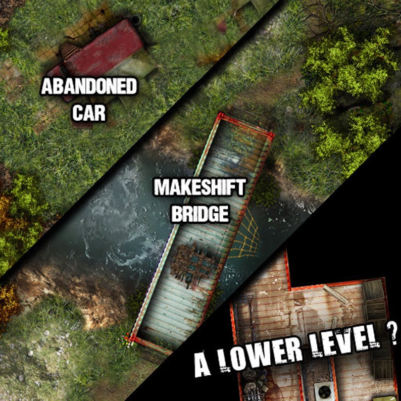 10 Post-apocalyptic RPG Maps Modern Dnd Random Encounters Battlemaps ...