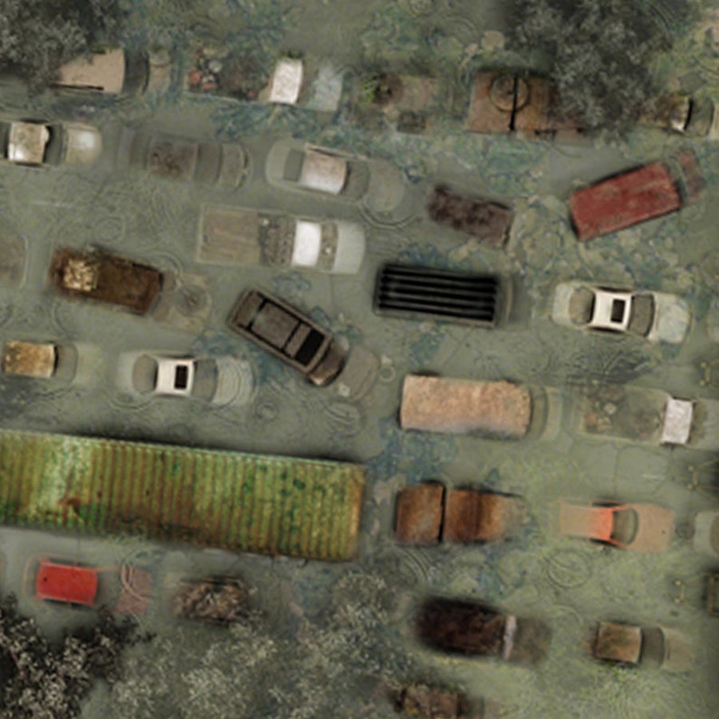 Post-apocalyptic Flooded Toll Battlemap | Fallout D20 Dnd Rpg Map ...